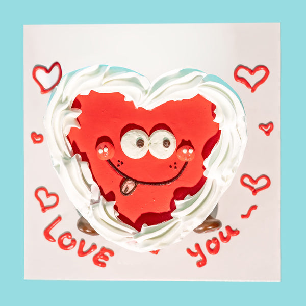 Cheeky Heart Chocolate Cake | Simple Pink Cake | KL Delivery