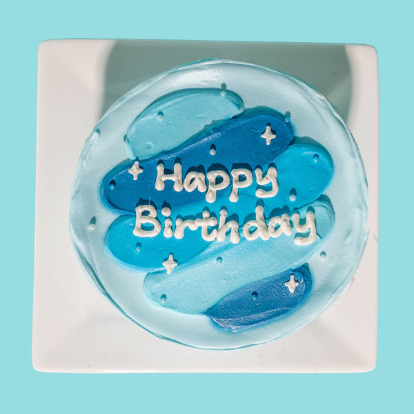 Baby Blue Bento Cake