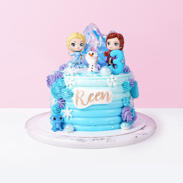 Frozen 2 Cake | Elsa & Anna | Kek Frozen Birthday