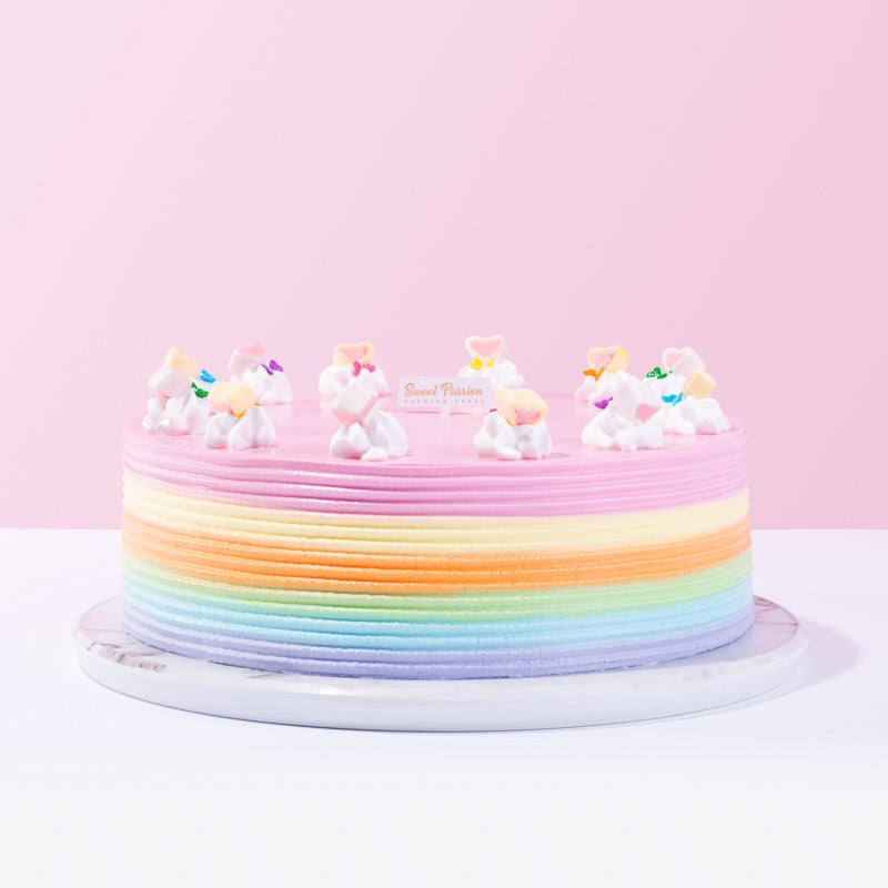 Large Over The Rainbow Cake